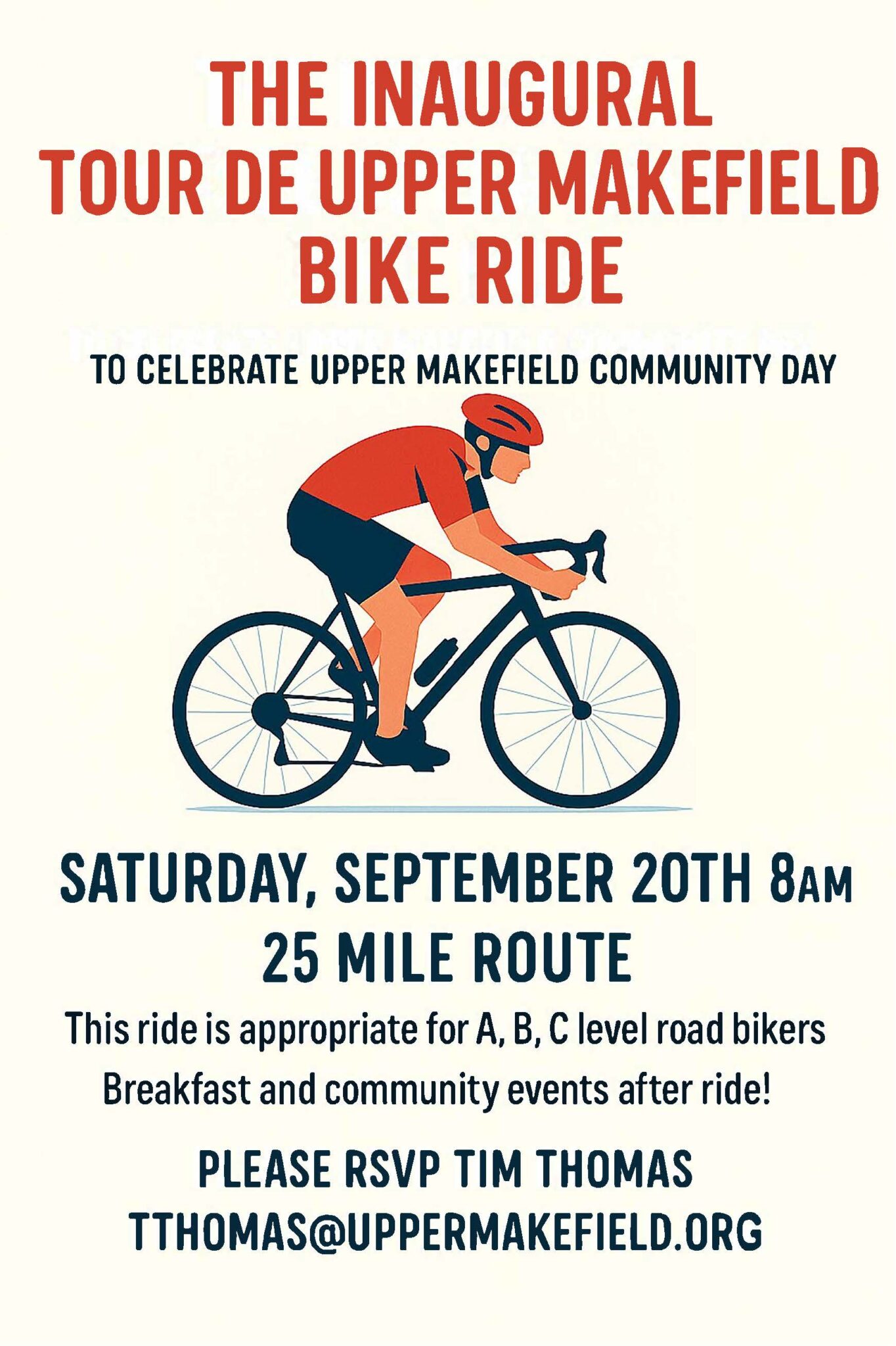 The Inaugural Tour de Upper Makefield Bike Ride — Saturday, September ...
